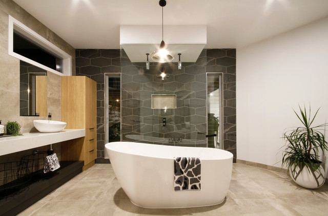 The Regency display home, Traralgon - Contemporary - Bathroom ...