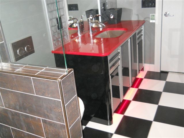 The Ultimate Car Guy's Bathroom - Eclectic - Bathroom - Cleveland - by ...