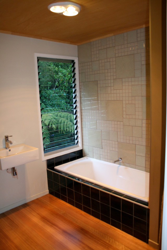 Tiled Bathroom - Modern - Bathroom - Auckland - by Middle Earth Tiles ...