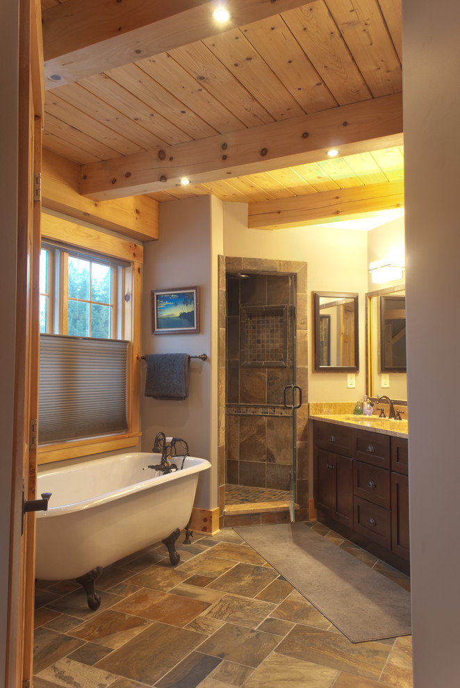 Timber Frame Barn Home - Traditional - Bathroom - Cleveland - by ...