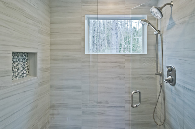 Timber Frame Renovation - Contemporary - Bathroom - Portland Maine - by ...