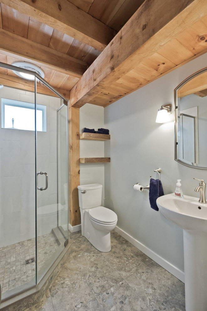 Timber Frame Renovation - Contemporary - Bathroom - Portland Maine - by ...