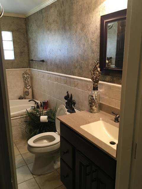 Tivoli, Old World Tuscan - Midcentury - Bathroom - Austin - by Rebath ...