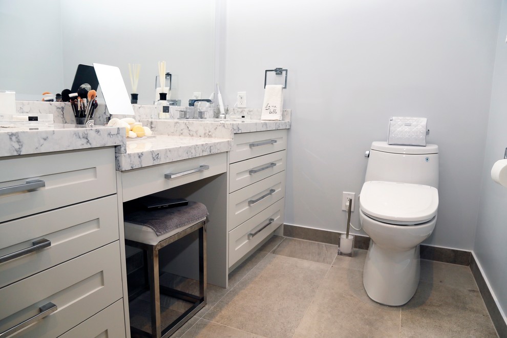 Toronto Bathroom Remodel With Custom Vanity - Transitional - Bathroom ...