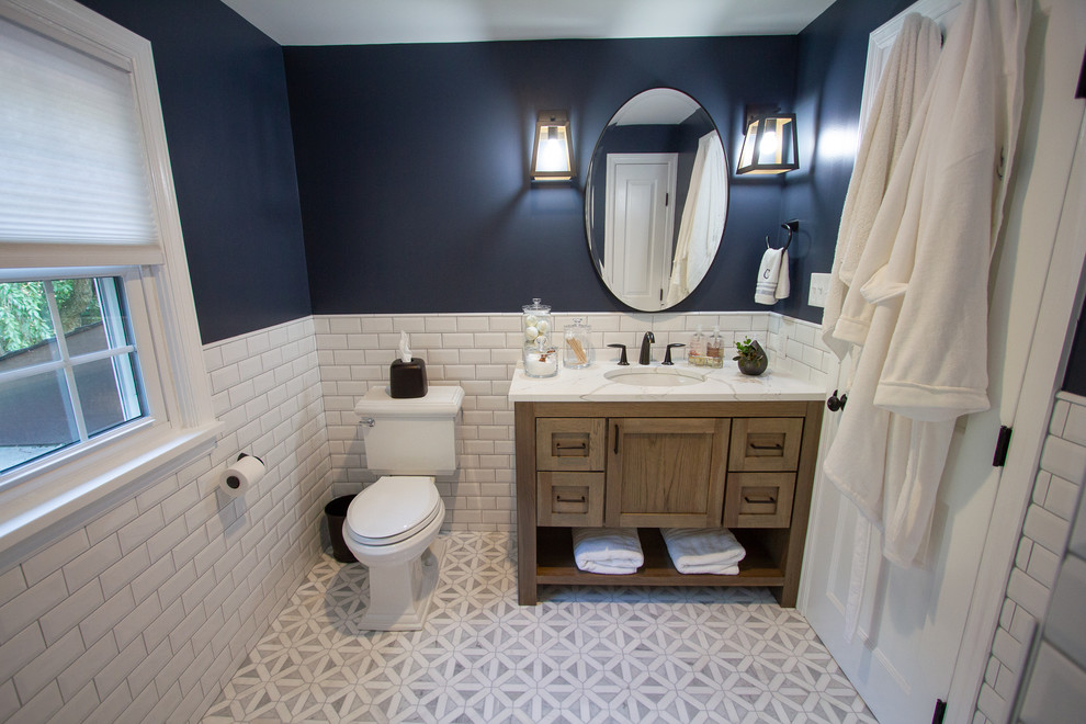 Traditional-style Colonial Bathroom Update - Traditional - Bathroom ...