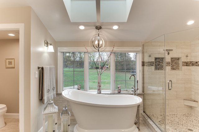 Transitional Bathroom Remodel Gaithersburg, MD by Reico Kitchen & Bath ...