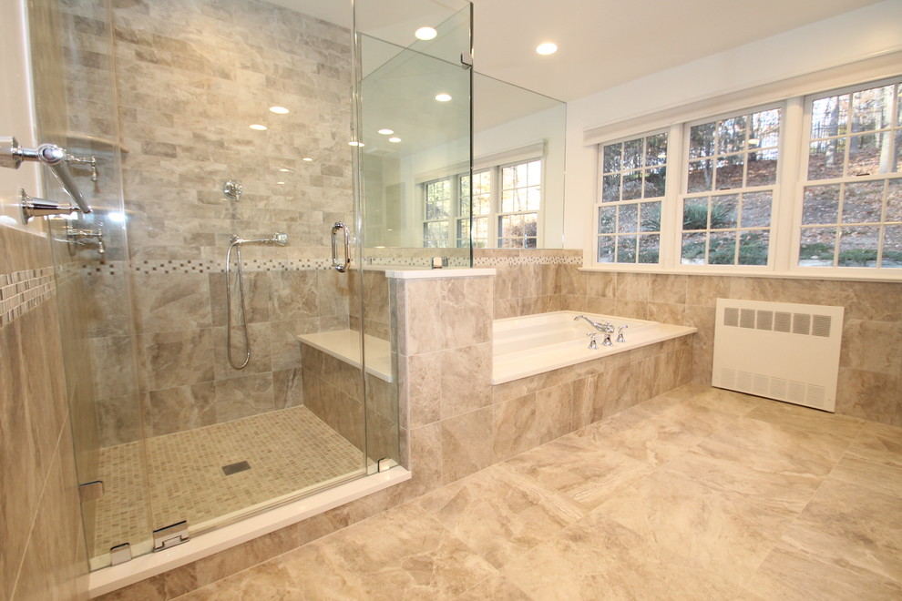 Transitional Master Bath - Transitional - Bathroom - New York - by NJ ...
