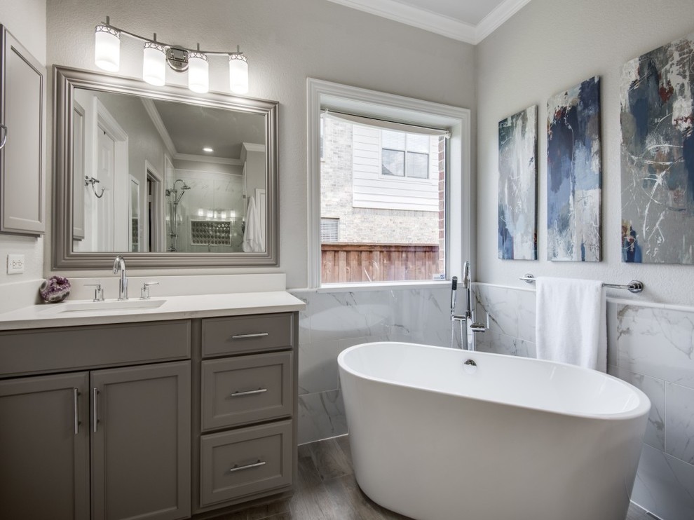 Transitional Master Bathroom - Transitional - Bathroom - Dallas - by ...