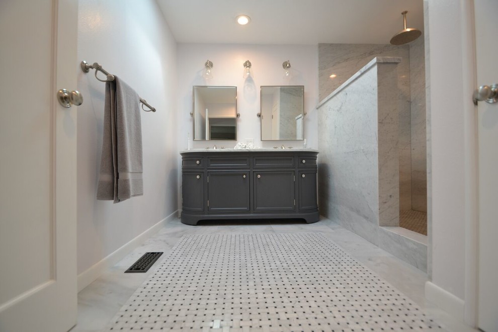 Transitional Master Bathroom Remodel - Transitional - Bathroom - San ...