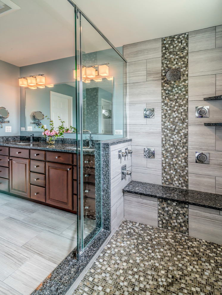 Transitional Master Bathroom - Transitional - Bathroom - Chicago - by ...