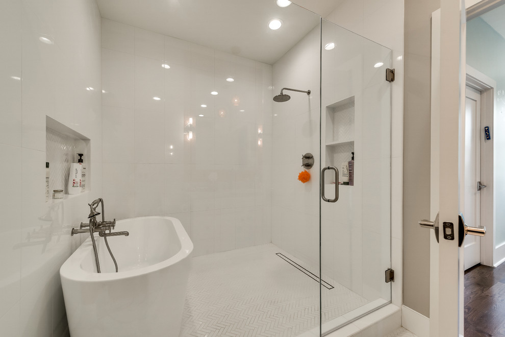 Transitional White - Transitional - Bathroom - Dallas - by Homecorp ...