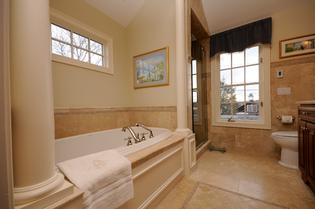 Travertine Master Bath - Traditional - Bathroom - New York - by New ...
