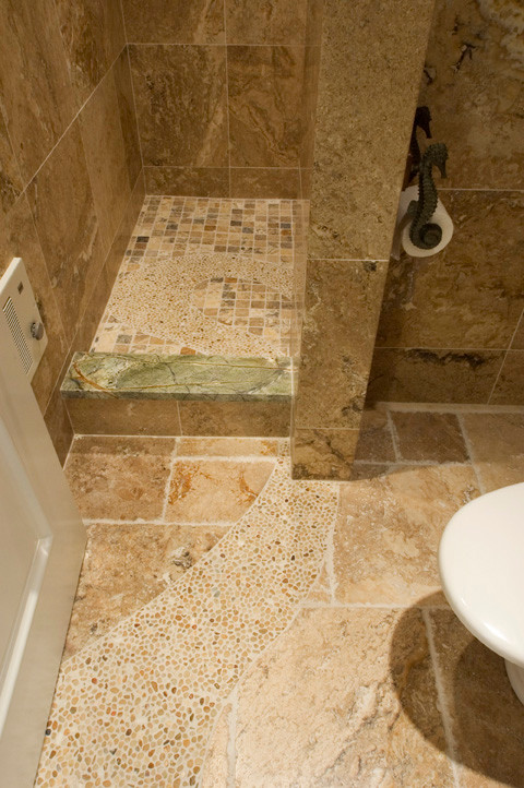 Travertine Roman Pattern - Traditional - Bathroom - Philadelphia - by ...