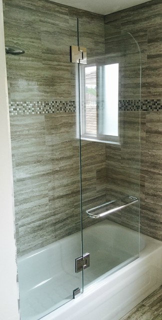 Tub / Shower glass panels & shower shields - Contemporary - Bathroom ...