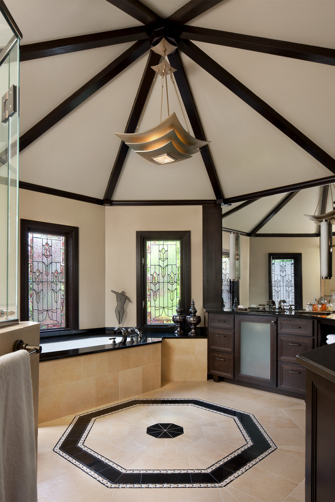 Turret Master Bathroom - Bloomfield, MI - Transitional - Bathroom ...