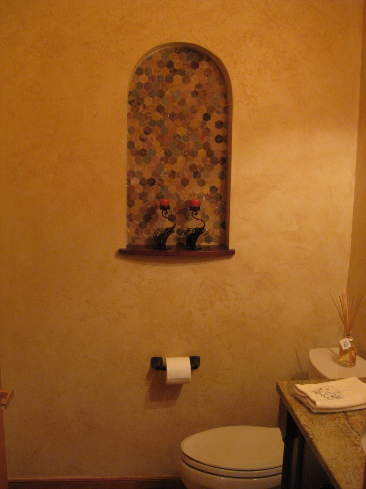 Tuscan inspired powder room - Mediterranean - Bathroom - Milwaukee - by ...
