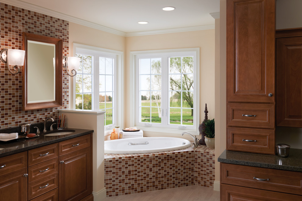 Tuscany series casement window with decorative colonial grid design ...