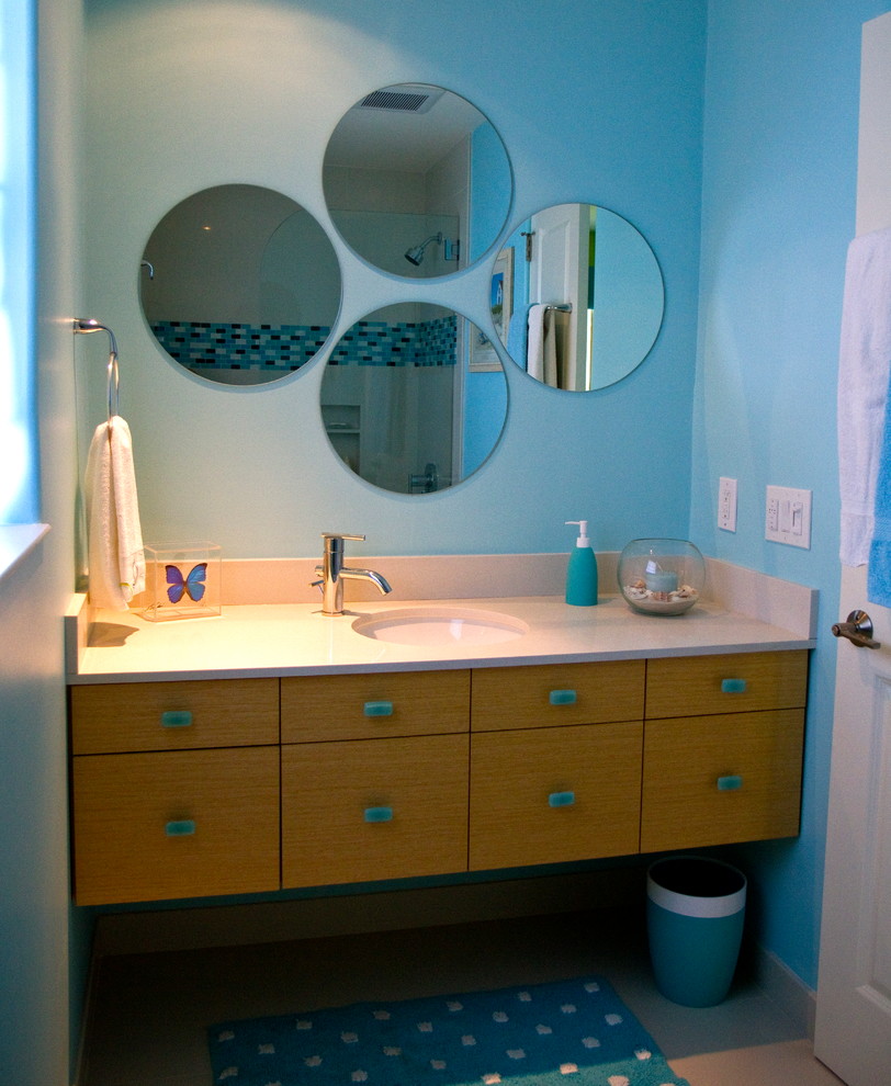 tween girl bathroom - Contemporary - Bathroom - Miami - by The Painted ...