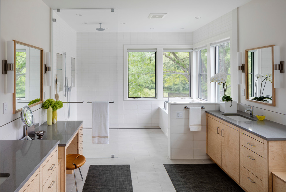 Universal design master bathroom - Bathroom - Boston - by Platt ...
