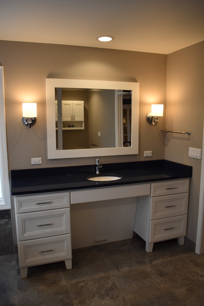 Universal Design Master Bathroom Remodel-Glen Ellyn - Transitional ...