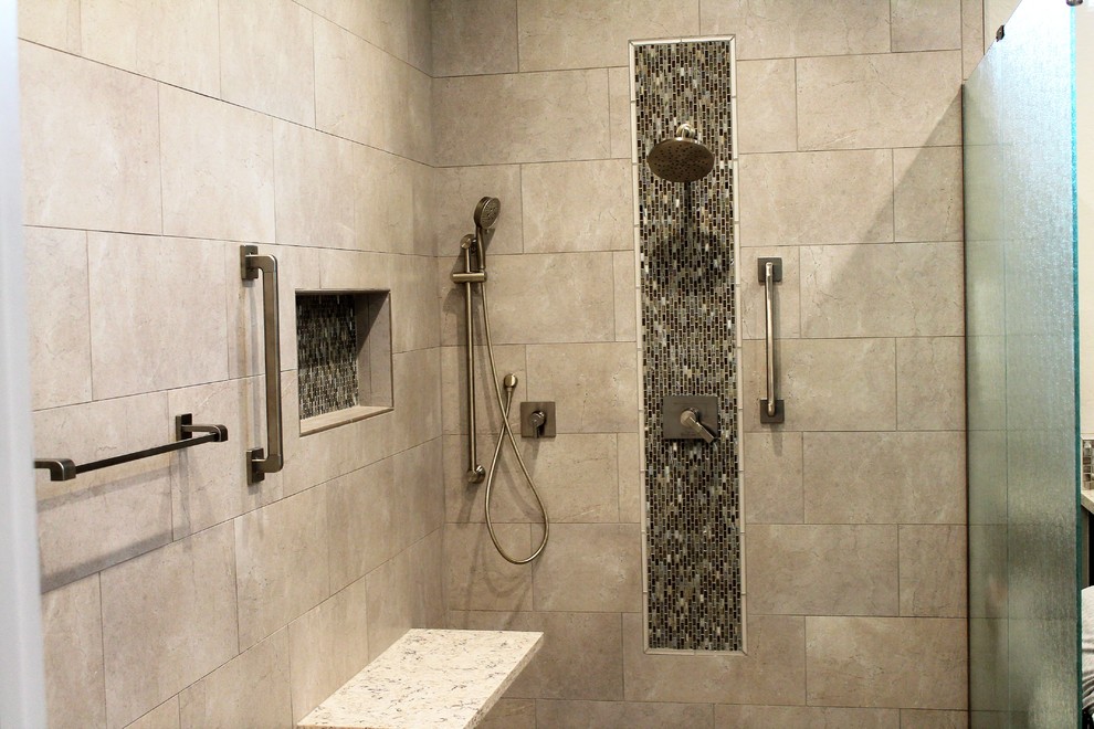 Universal Design Master Bathroom Remodel - Transitional - Bathroom ...