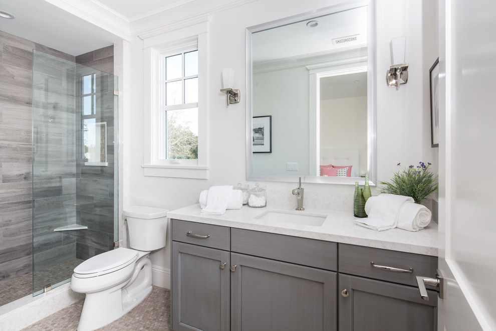 Various Cabinets Encino Home - Traditional - Bathroom - Los Angeles - by Showcase Kitchens and ...