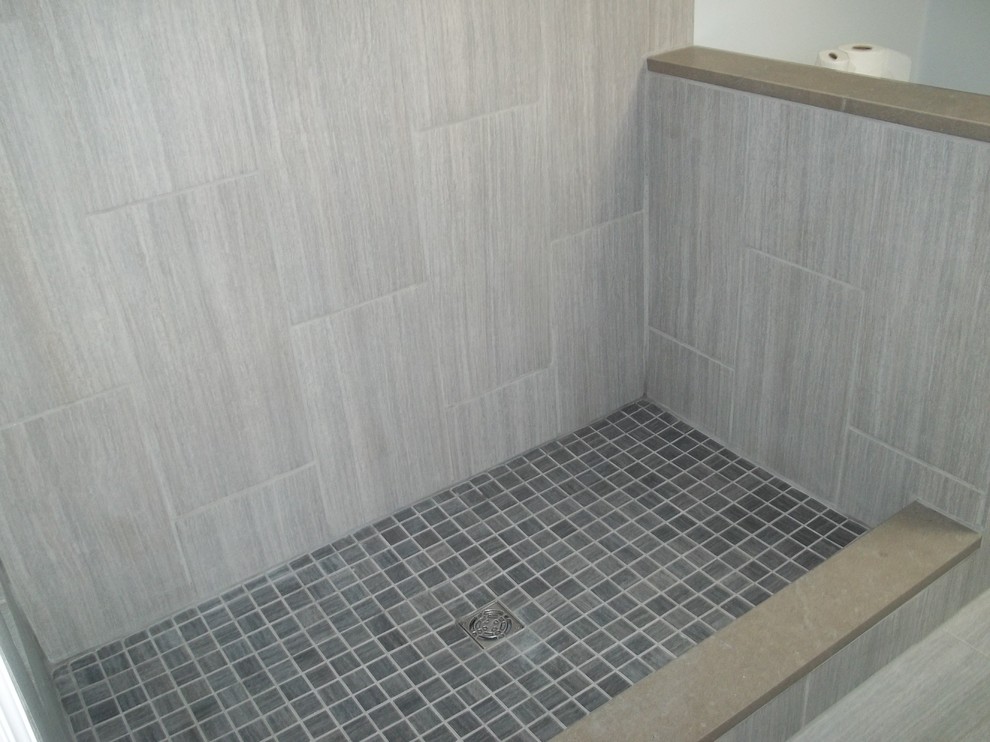 vertical tile - Contemporary - Bathroom - Nashville - by Franks Home ...