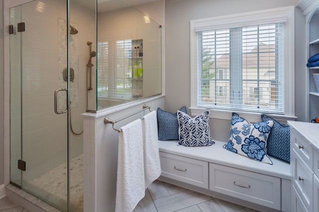 Villanova--Master Bathroom Renovation - Transitional - Bathroom - Philadelphia - by Revealing ...