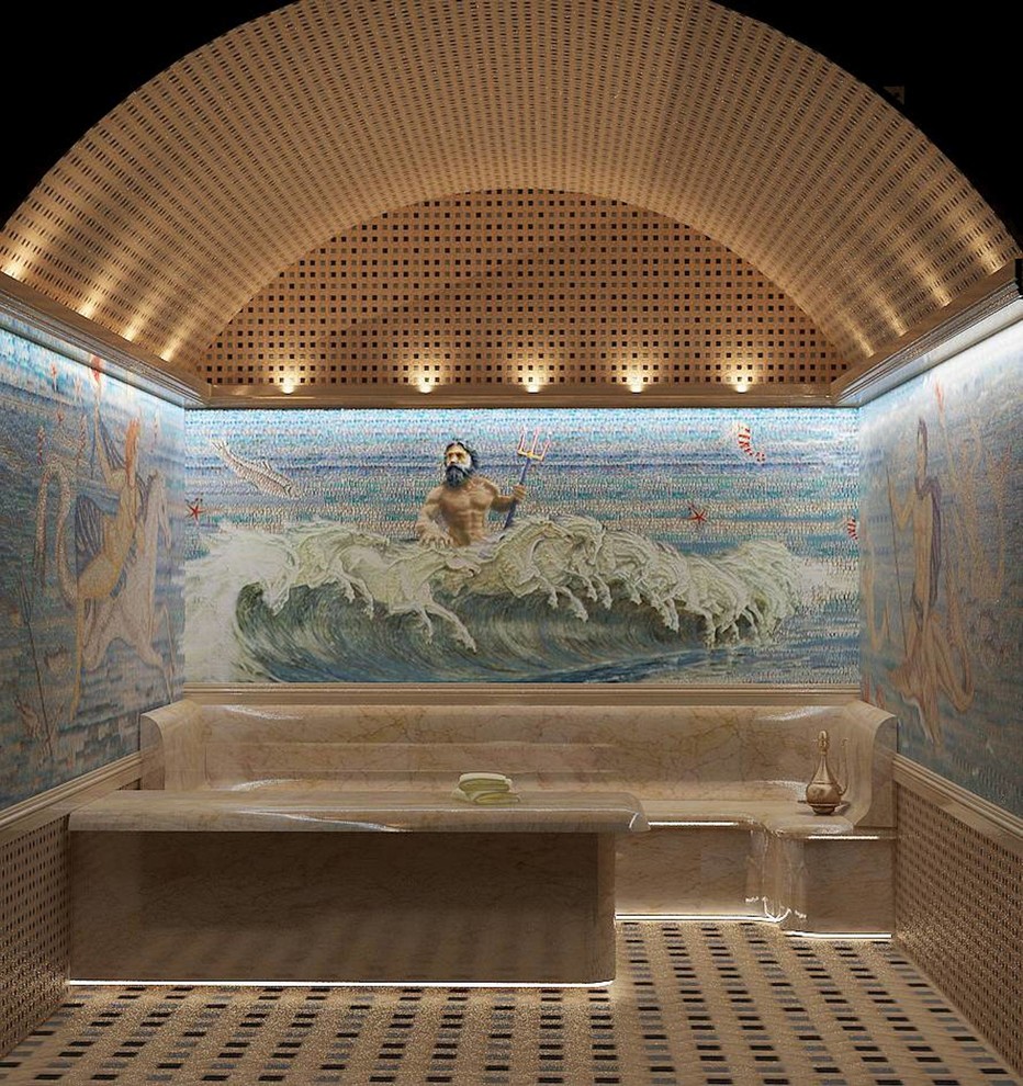 Volga River Hammam - Bathroom - Los Angeles - by Vita Nova Mosaic, Inc ...