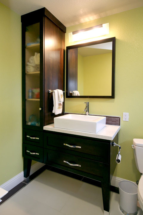 W. Master, Hall, Bedroom Bathroom and Laundry Room - Modern - Bathroom ...