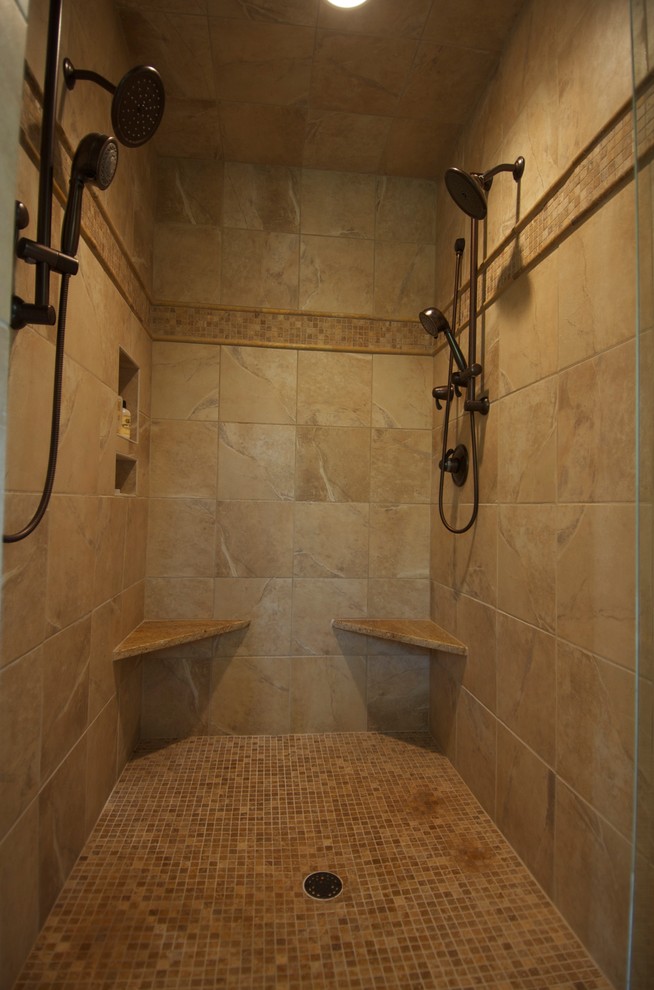 Walk In Barrier Free Shower - Traditional - Bathroom - Charlotte - by ...