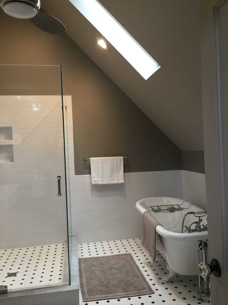 Walk in Shower and Claw foot tub - Traditional - Bathroom - Bridgeport ...