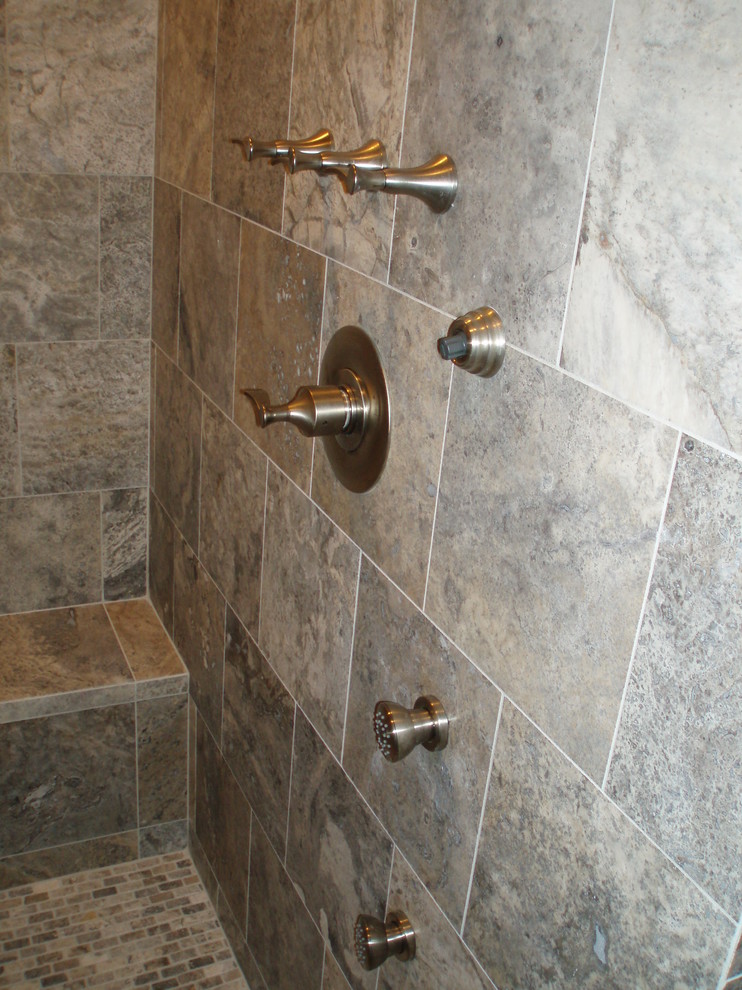 Walk-in Shower - Traditional - Bathroom - Detroit - by Julie ...