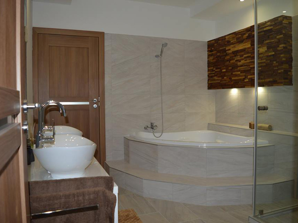 Wallure Wall Panels at Fireplace in living room - Modern - Bathroom ...