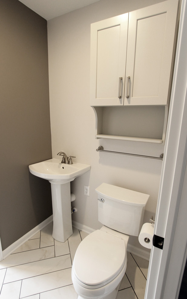 Waypoint LivingSpaces 410F Painted Stone Cabinets - Powder Room ...