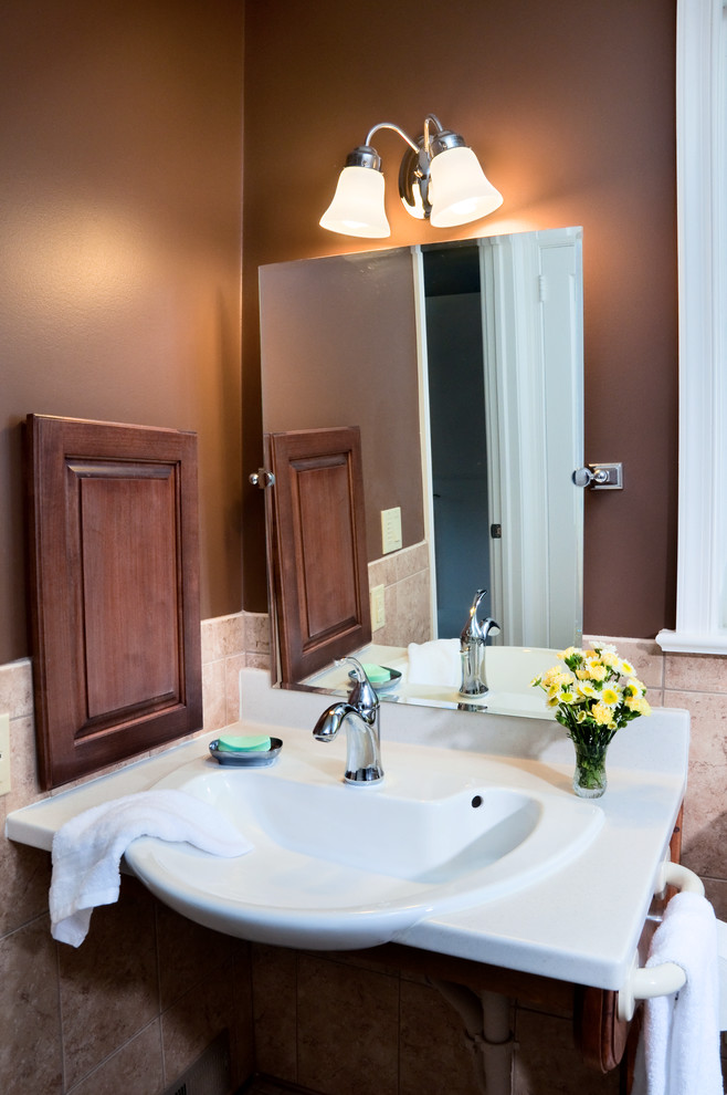 Wheelchair Accessible Vanity - Traditional - Bathroom - Philadelphia ...