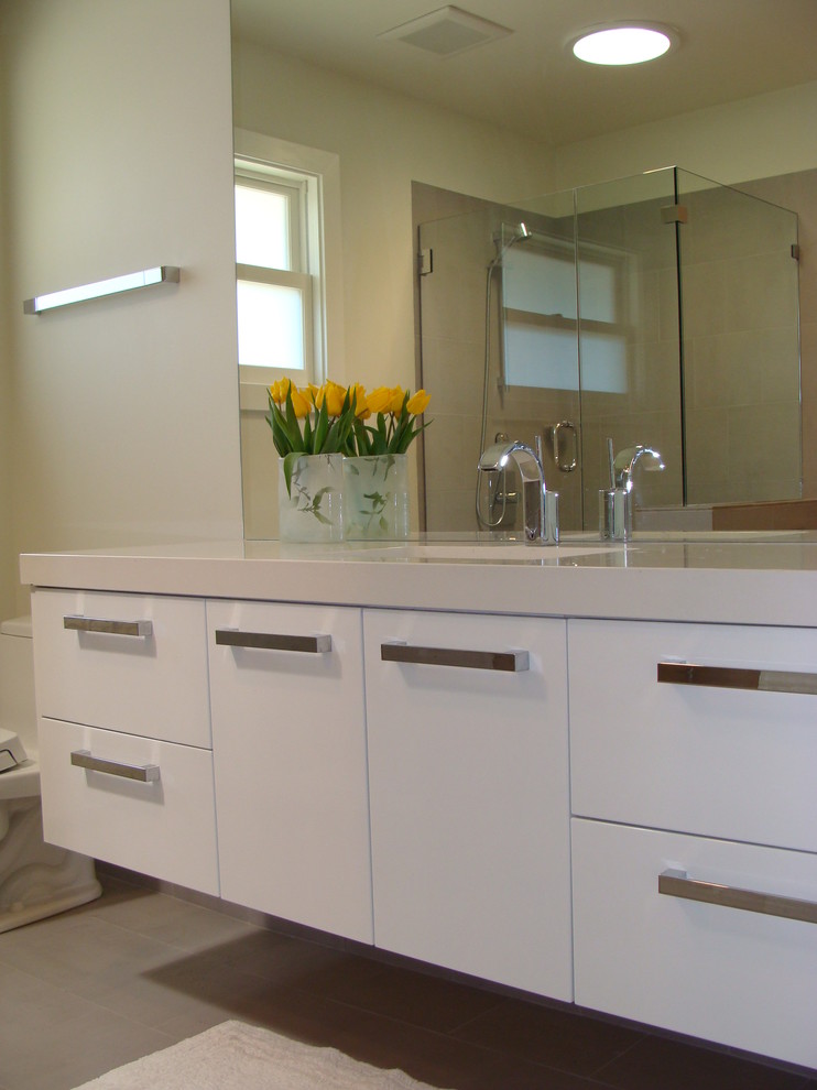 White Lacquer Vanity - Modern - Bathroom - San Francisco - by SJ&J ...