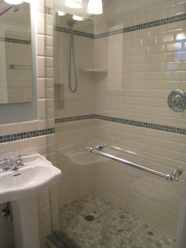 White Plains Small Bathroom - Traditional - Bathroom - New York - by JD ...