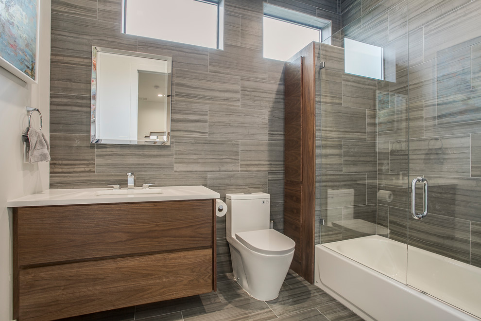 White Zen Quartz Bathroom Countertops - Modern - Bathroom - Dallas - by ...