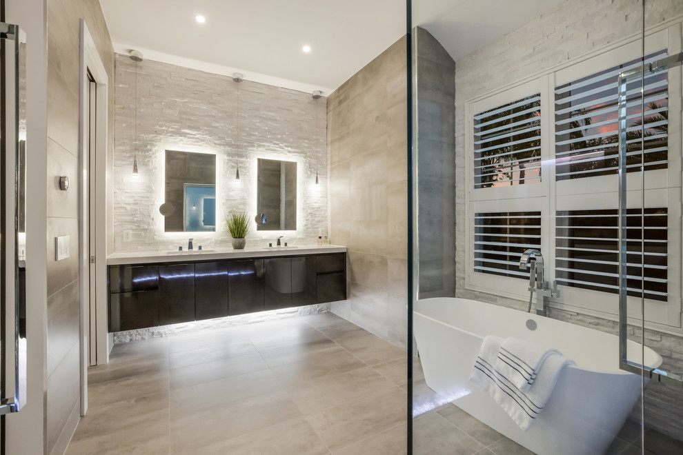 Whole House Remodel and Pool addition - Modern - Bathroom - Tampa - by ...