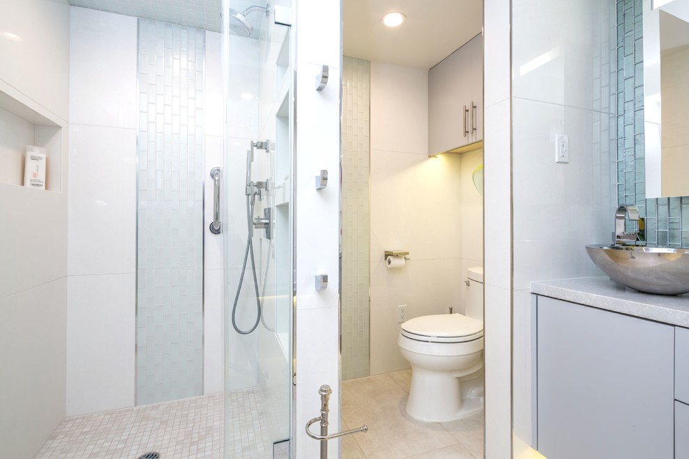 Wilshire Corridor Bathroom Remodel - Contemporary - Bathroom - Los ...