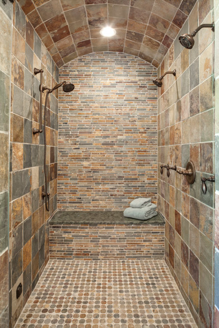 Wisconsin - Rustic Hunting Lodge Remodel - Rustic - Bathroom ...