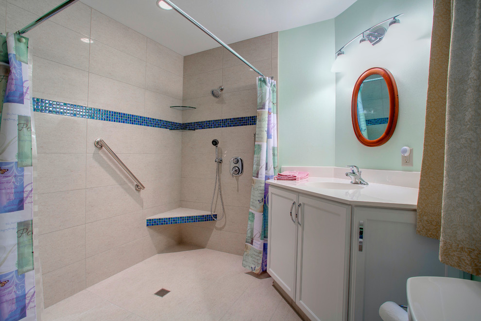 Zero Entry Shower and Multi-Purpose Bath - Contemporary - Bathroom ...