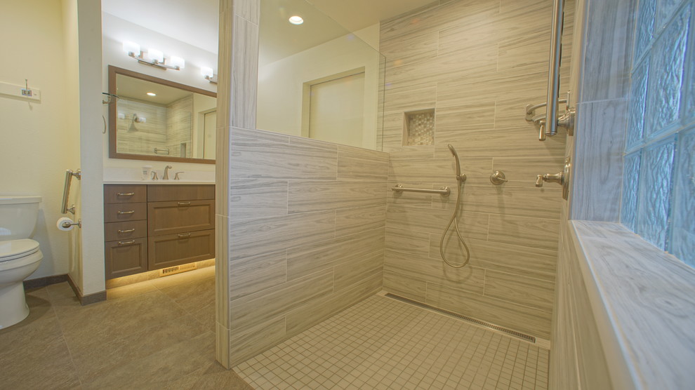 Zero Threshold Shower - Contemporary - Bathroom - Seattle - by Kitsap ...