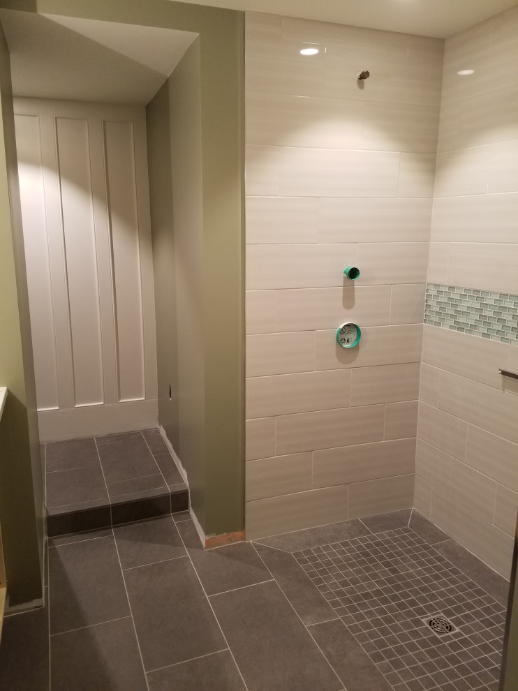 Zero Threshold Shower - Traditional - Bathroom - Boston - by Local Tile ...