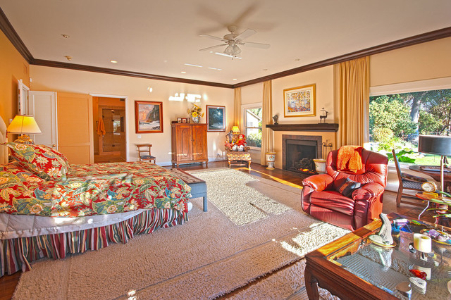 A California Ranch house and guest cottages - Traditional - Bedroom ...