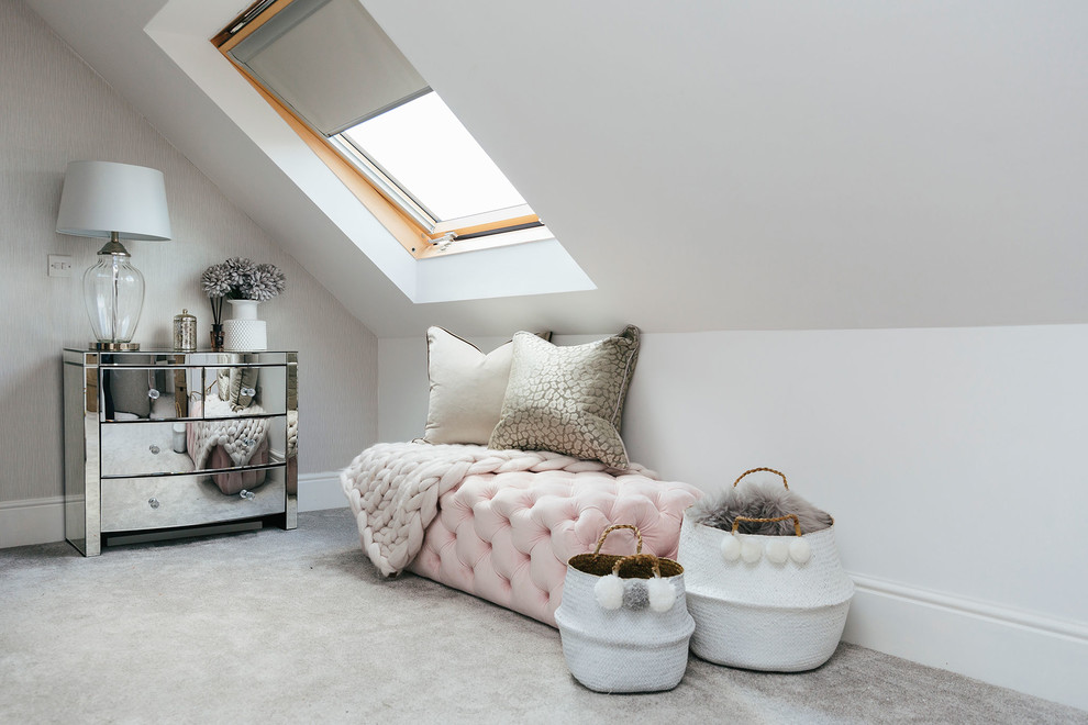 A loft conversion master bedroom - Contemporary - Bedroom - London - by ...