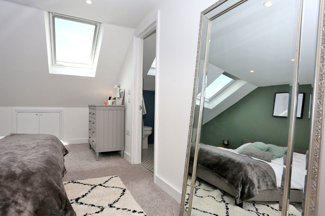 A rear dormer loft conversion into one master bedroom and one shower ...