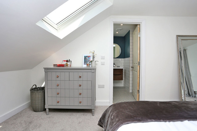 A rear dormer loft conversion into one master bedroom and one shower ...