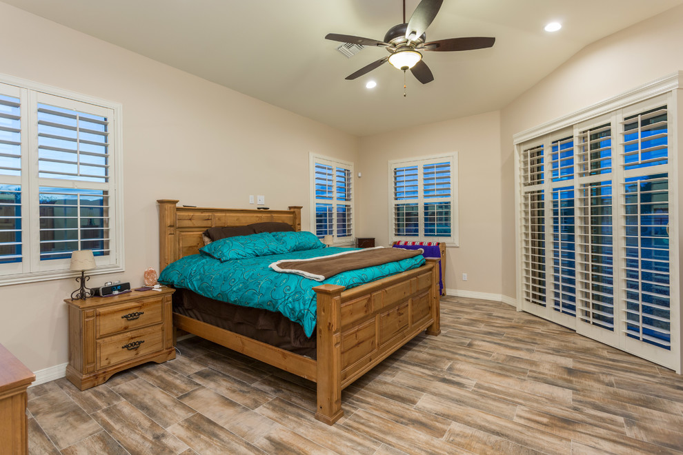 Arizona Farms Rd-Custom Home - Rustic - Bedroom - Phoenix - by Nu Wavz ...